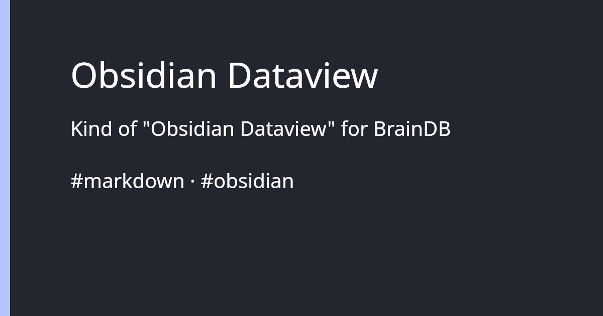Obsidian Dataview Astro Digital Garden
